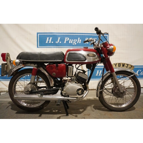 Yamaha YS1 125 motorcycle. 1970. Needs finishing. Engine gearbox rebuilt. Matching engine and frame