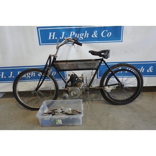 An extremely rare 1910 Humber 200cc four stroke lightweight with ...