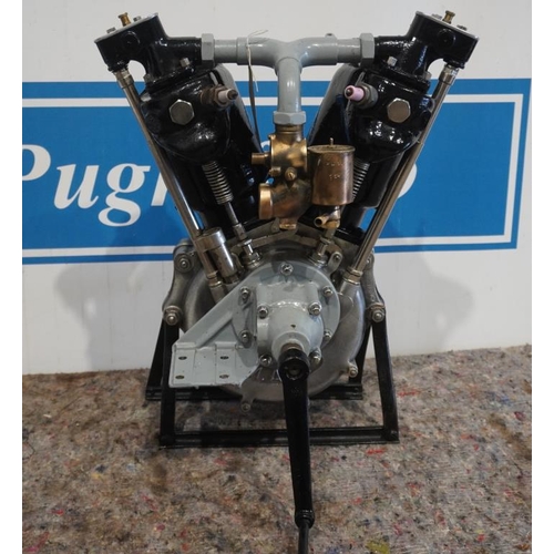 Vintage or veteran M.A.G V twin (swiss) water cooled engine, its a ...