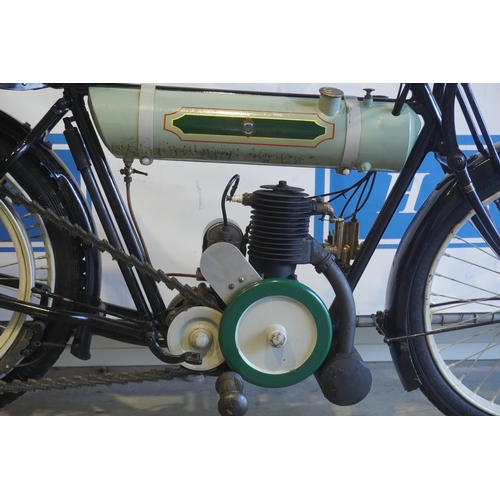 Triumph Junior motorcycle. 225cc 1921. Off the road since 1991. Runs ...