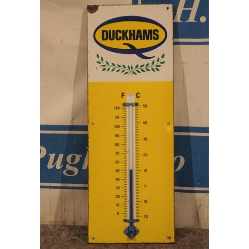 Enamel thermometer tin sign 36x13"