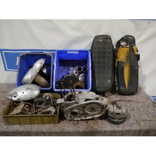 BSA C15 Engine cases, Triumph cases, cylinder head, barrel & seats etc