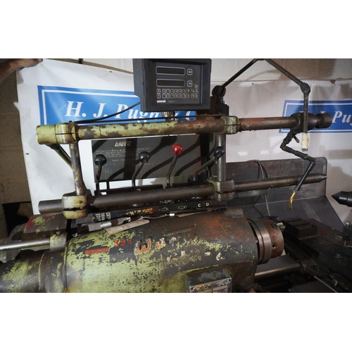 Ward No.7 combination lathe, H.W Ward and Co. Worcester. This lathe is ...