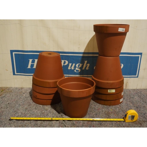 Terracotta pots 11" -10 +VAT