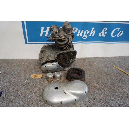 Triumph T90/3TA 350cc engine