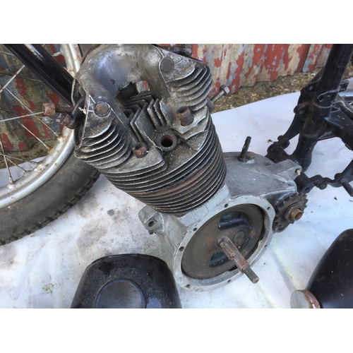 Triumph T20 Tiger Cub project. 1958. 200cc. Includes engine, frame ...