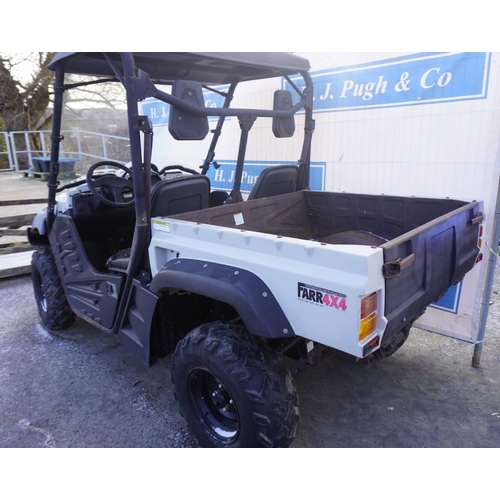 Farr 700 UTV Gator. 2015, 4X4, runs, key. C/w tow hitch and winch