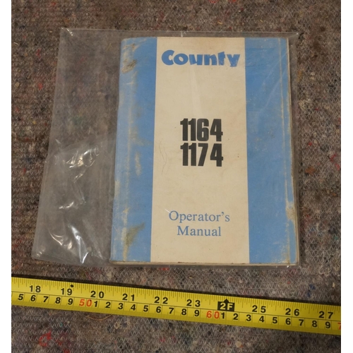 County 1164 & 1174 tractor operators manual