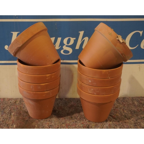 Terracotta pots 8" -10 +VAT
