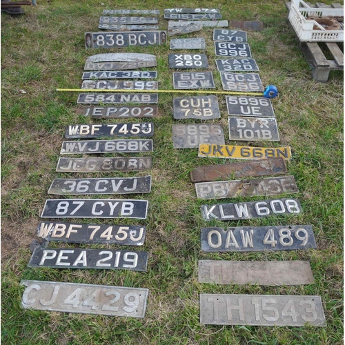 Old style number plates -42