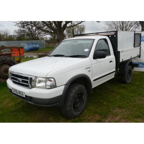 Ford Ranger 2 door pick up with tipping back. 4X4 Diesel. MOT til 13/10 ...