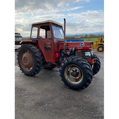 Massey Ferguson 178 multi power, Turbo tractor. 4WD , cab. Runs and ...