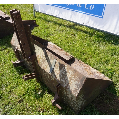 Patterson rear mounted earth scoop. Badged