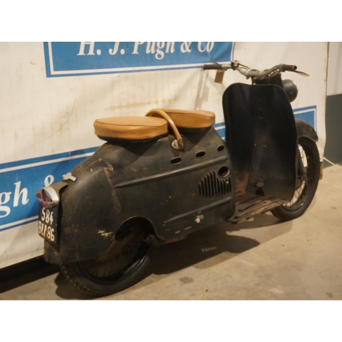 Manurhin 75cc scooter. 1955. Frame no. 001804. Complete with dating ...