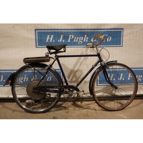 BSA gents bicycle fitted with a BSA winged wheel power unit. Good ...