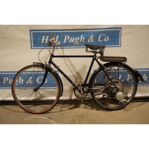 BSA gents bicycle fitted with a BSA winged wheel power unit. Good ...