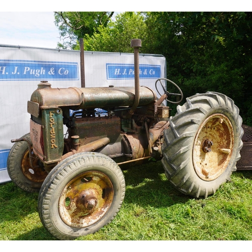 Fordson Standard N tractor. Green wide wing. Barn stored. Engine turns ...