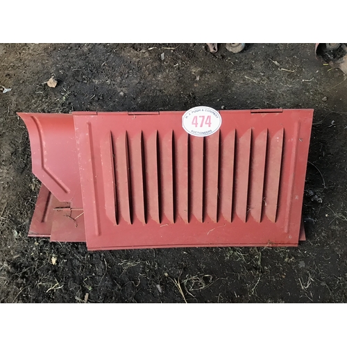 Bonnet and side panels