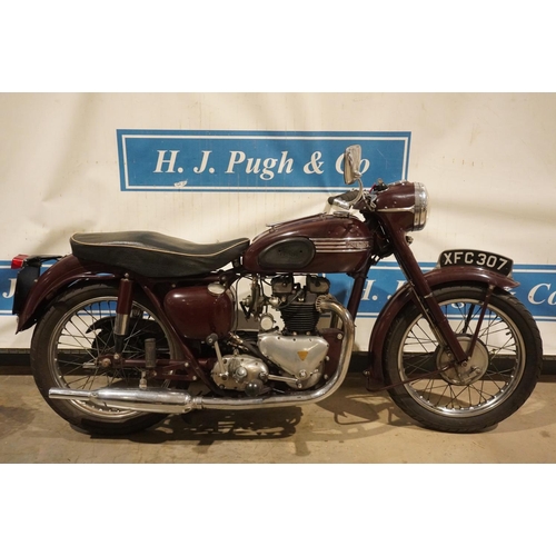 Triumph 500 Speed Twin motorcycle. 1955. Only 3 owners. Matching engine ...