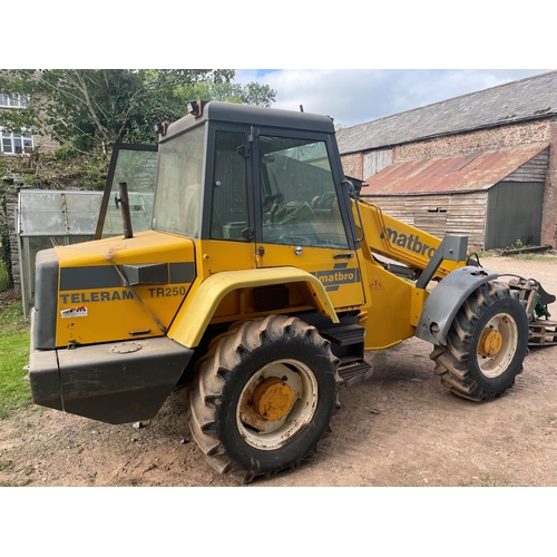 Matbro TR250 loader, 7800hrs. Reg. K682 KYD. GWO