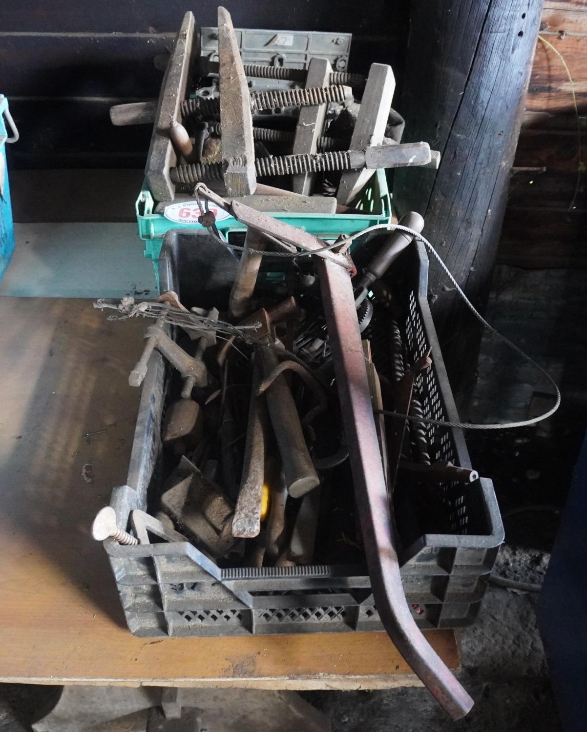 2 Boxes of carpenters tools