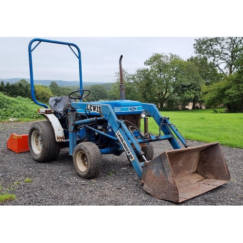 Ford 1210 compact tractor with Lewis loader. Ex golf course, GWO ...