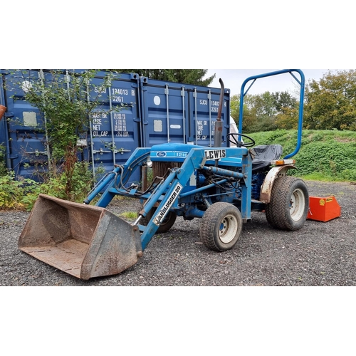 Ford 1210 compact tractor with Lewis loader. Ex golf course, GWO ...