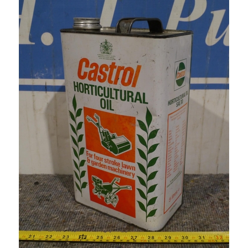 Castrol horticultural motor oil tin