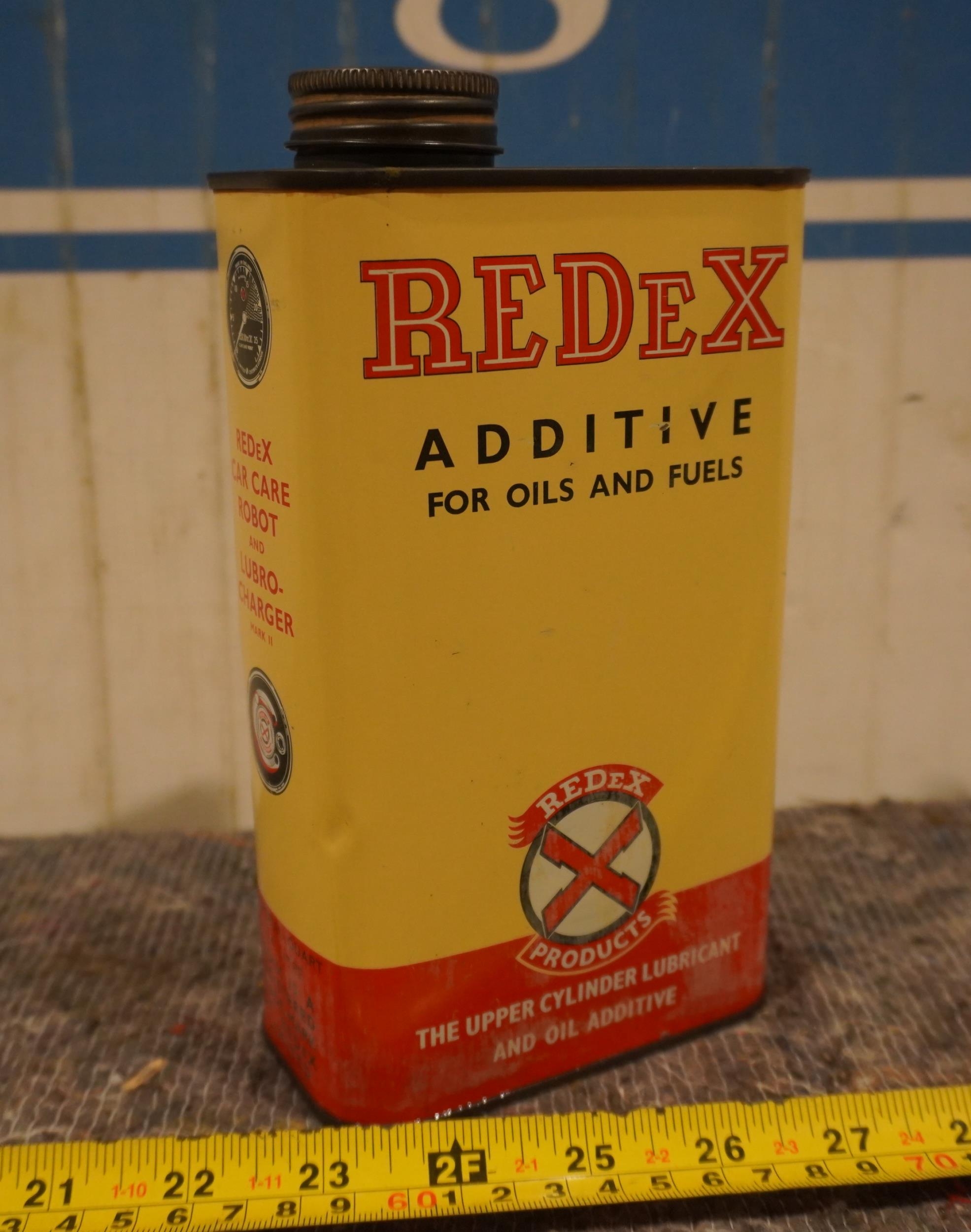 Redex Additive for Oils and Fuels tin
