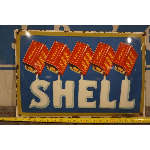 Enamel sign- Shell Spirit 14x21"
