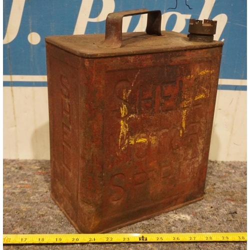 2 Gallon fuel can - Shell Motor Spirit
