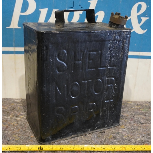 2 Gallon fuel can - Shell Motor Spirit