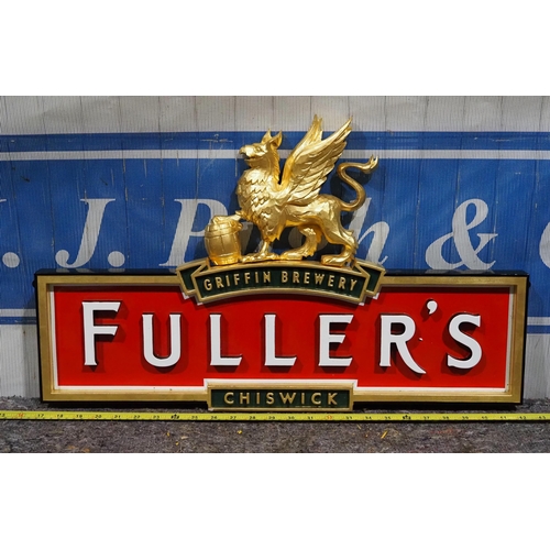 Fuller's Brewery pub advertising sign 16x25"