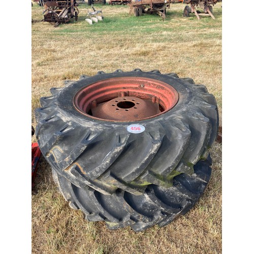 David Brown rear tractor wheel and tyre