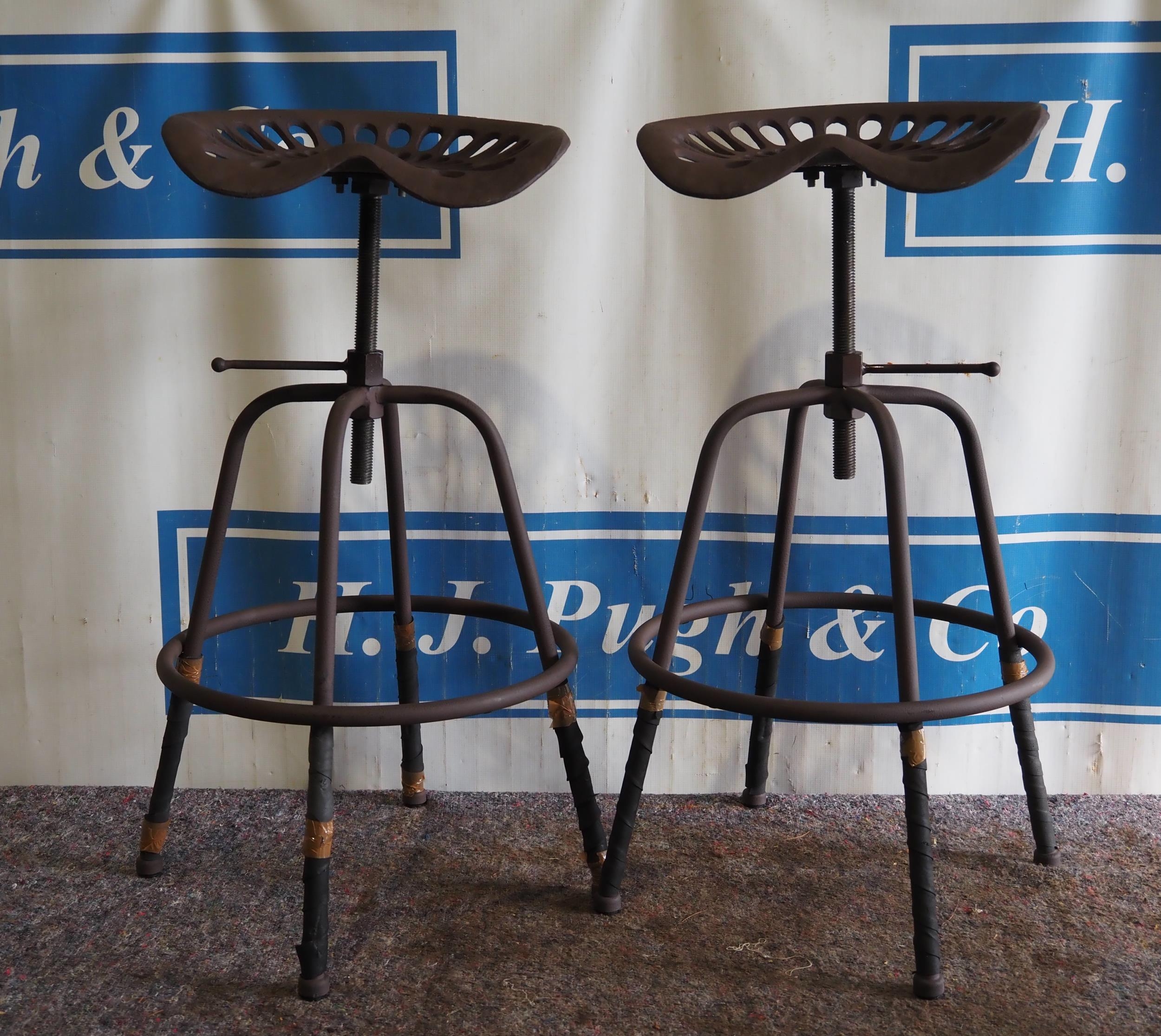 2- Tractor seat stools