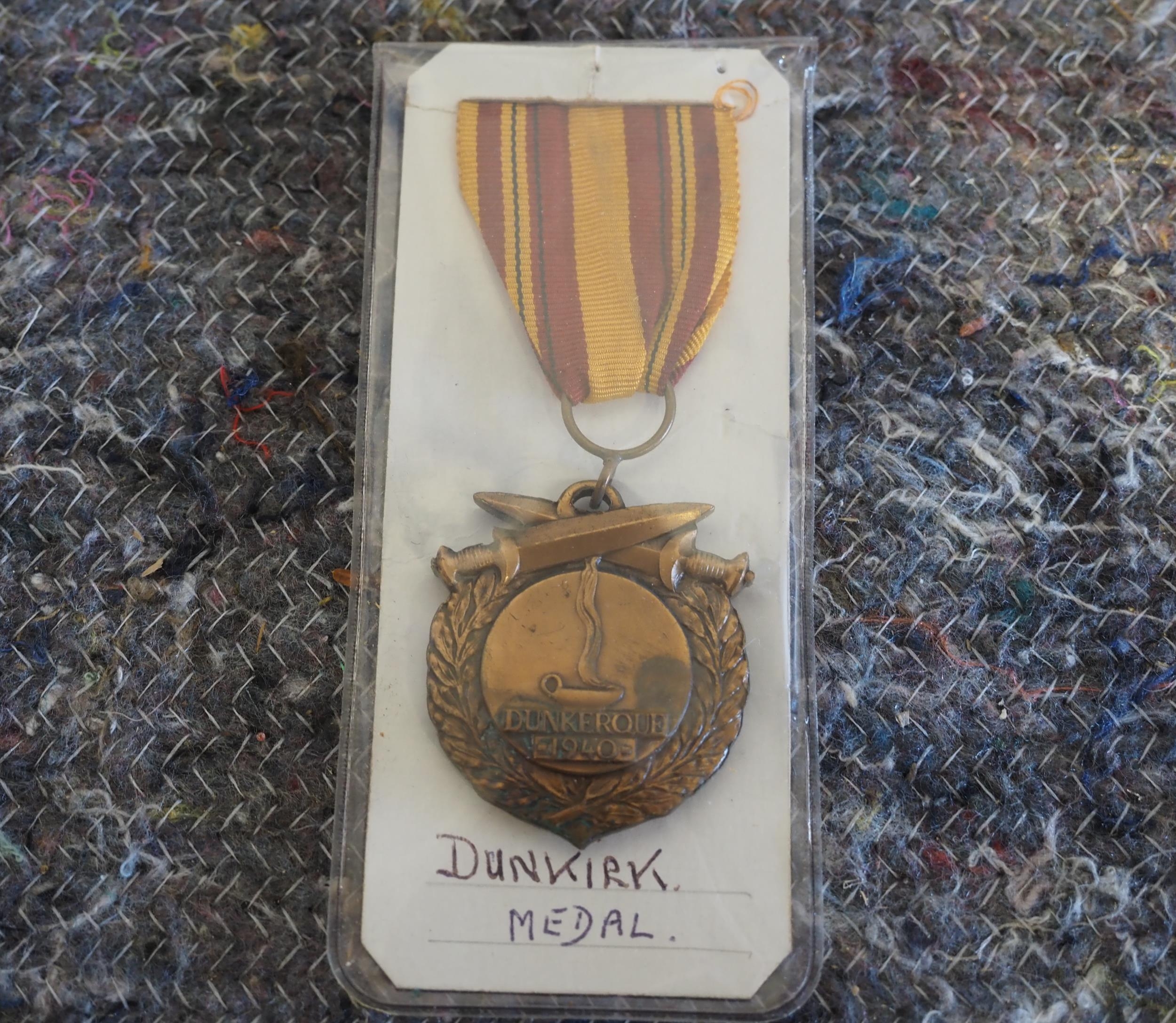Dunkirk medal awarded to veterans of the Dunkirk evacuation 1940
