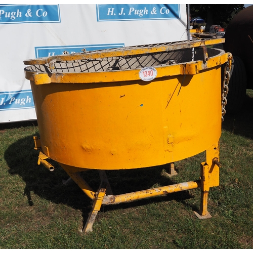 Concrete pan mixer PTO