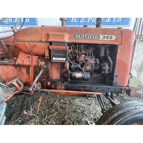 Nuffield 3/42 tractor, front weight