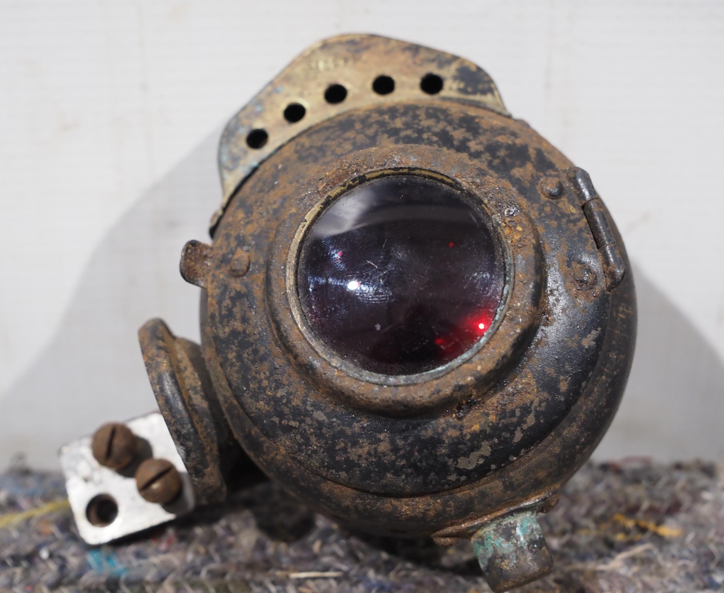 Vintage Motex motorcycle rear lamp