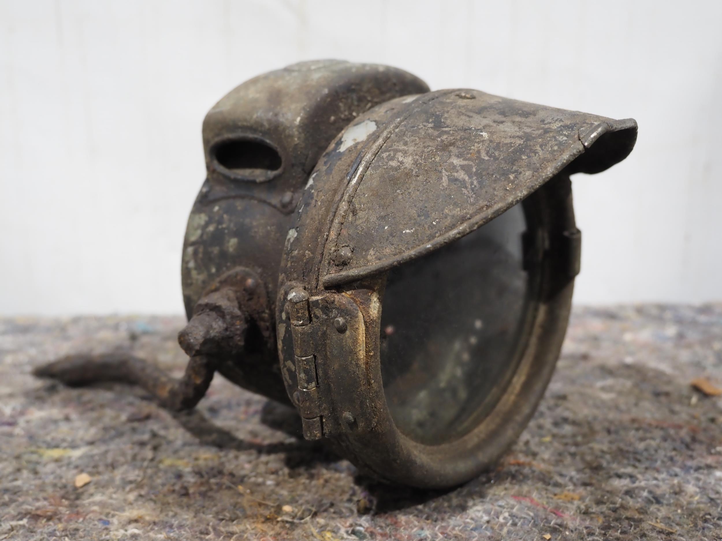 Lucas carbide motorcycle lamp