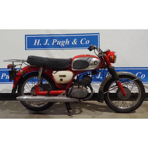 Suzuki B100P motorcycle. 1968. 118cc Frame No. 50746 Engine No. 51169 ...