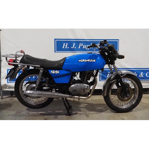 Ducati 250 Strada MK3 motorcycle. 1980. Frame no. MD44412 Engine no ...