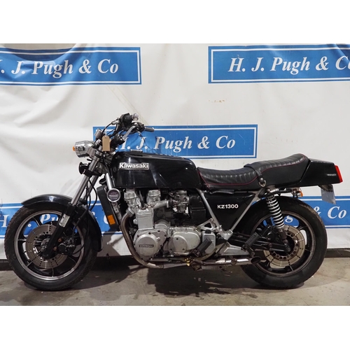 Kawasaki Z1300 motorcycle. 1981. 1300cc. Frame no. KZ250A-029683 Engine ...