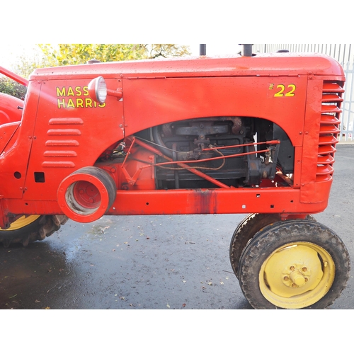 Massey Harris 22 rowcrop tractor