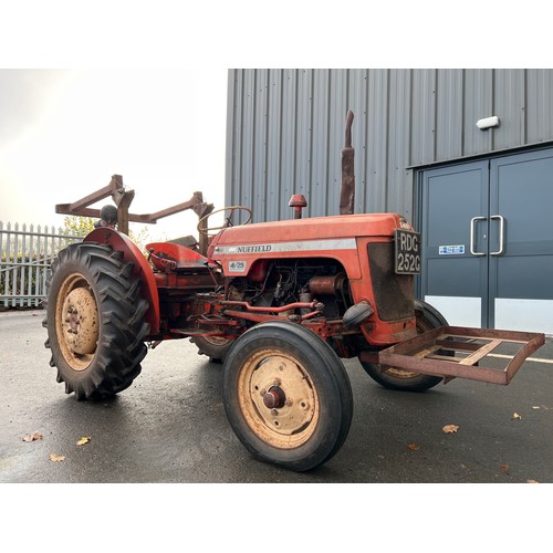 Nuffield 4/25 tractor. Runs and drives. Reg. RDG 252G. Handbook in office
