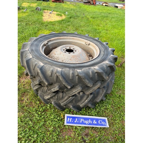 Massey Ferguson wheel rims, centres and tyres 12.4-28
