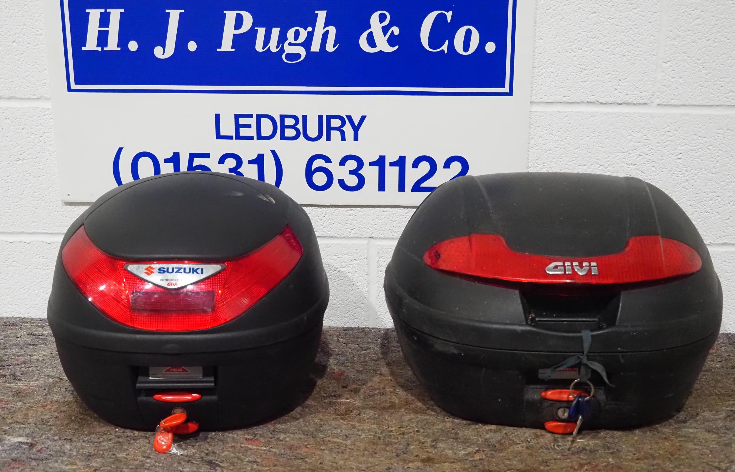 2 Motorbike top boxes