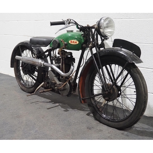 BSA B1 motorcycle project. Engine no. B2 2267. Engine turns over.