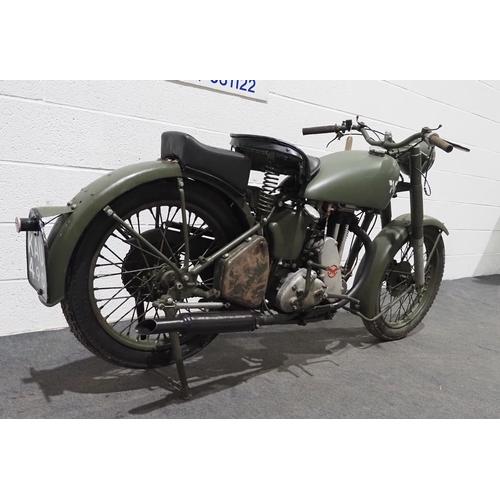 Matchless WD G3 motorcycle. 350cc. 1941. Engine no. 48821 Runs but ...