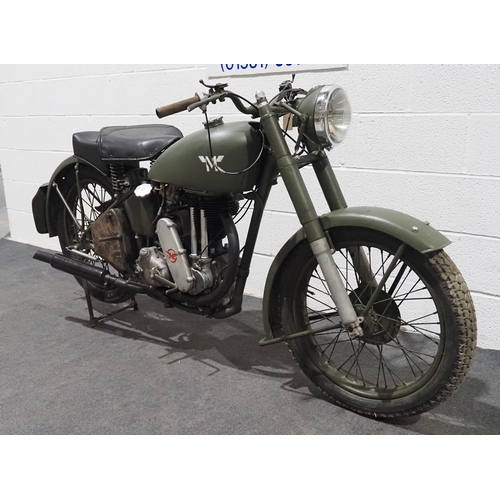 Matchless WD G3 motorcycle. 350cc. 1941. Engine no. 48821 Runs but ...